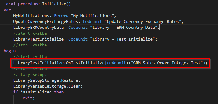 [Event Request] Application “Tests-CRM Integration”, Codeunit 139175 ...
