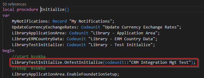 Event Request Application Tests Crm Integration” Codeunit 139162 Crm Integration Mgt Test