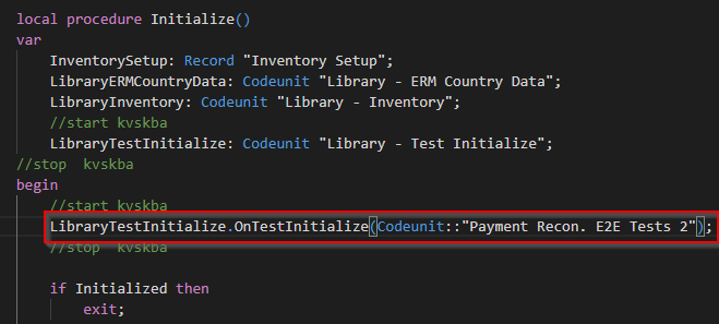 Event Request Application Tests Erm” Codeunit 134266 Payment Recon E2e Tests 2 · Issue