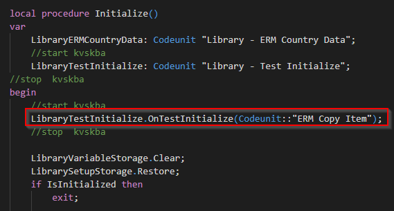 Event Request Application Tests Erm” Codeunit 134462 Erm Copy Item · Issue 5619