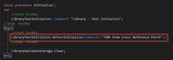 Event Request Application Tests Erm” Codeunit 134461 Erm Item Cross Reference Purch