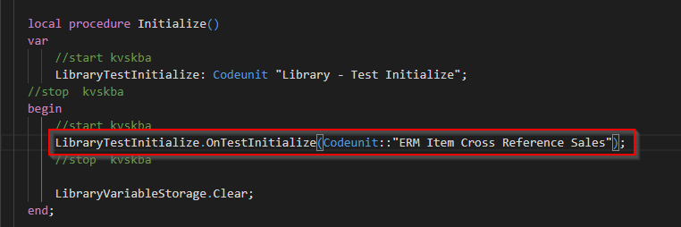 Event Request Application Tests Erm” Codeunit 134460 Erm Item Cross Reference Sales