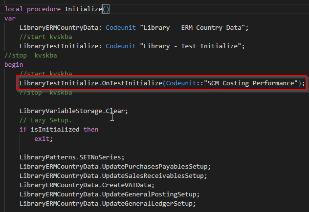 Event Request Application Tests Scm” Codeunit 133504 Scm Costing Performance · Issue