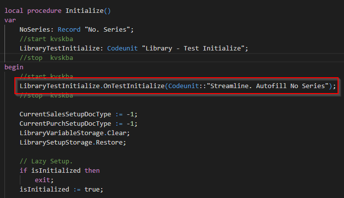 [Event Request]Application “Tests-SMB”, Codeunit 138100 "Streamline ...