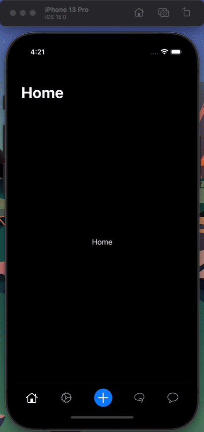 GitHub - Rsych/CustomTabBarWithoutTabView: CustomTabBar without TabView & TabItems