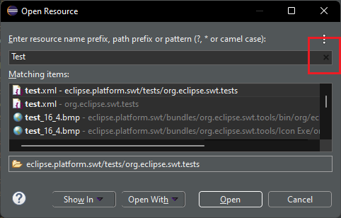 [win32][DarkTheme] Text's SWT.ICON_SEARCH and SWT.ICON_CANCEL are hard to see in dark theme ...