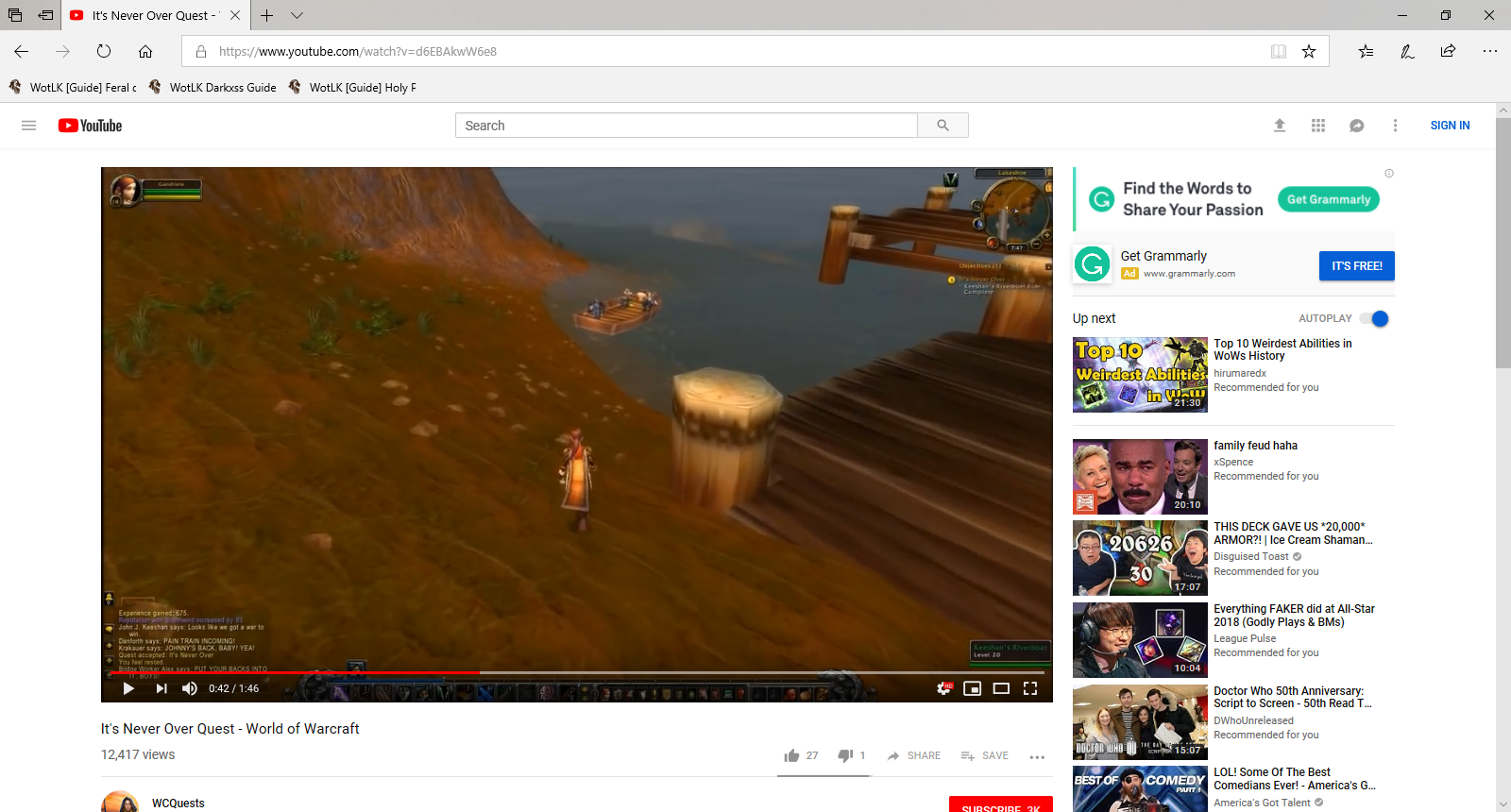 [Quest] It's Never Over - ID 26616- Redridge Mountains · Issue #230 ...