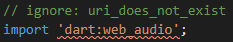 Some analyzer ignore are not working anymore on 1.20.0 · Issue #63494 · flutter/flutter · GitHub
