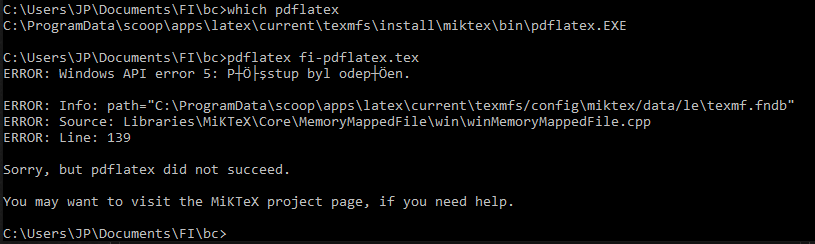 latex installed globally has permission issues · Issue #2791 ...