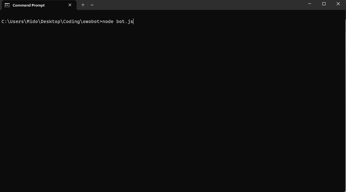 my cmd crashes whenever i use the command node.js · Issue #40 · Mid0aria/owofarmbot · GitHub