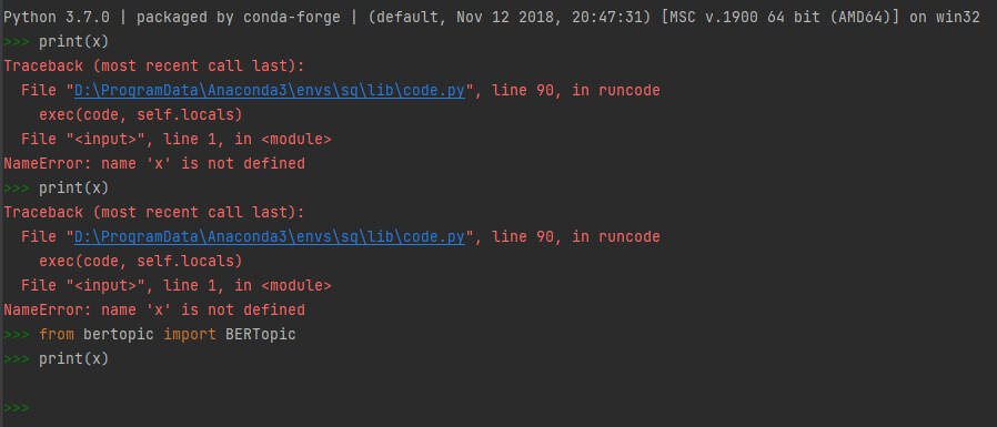 from bertopic import BERTopic always running and cannot proceed next statement · Issue #776 ...