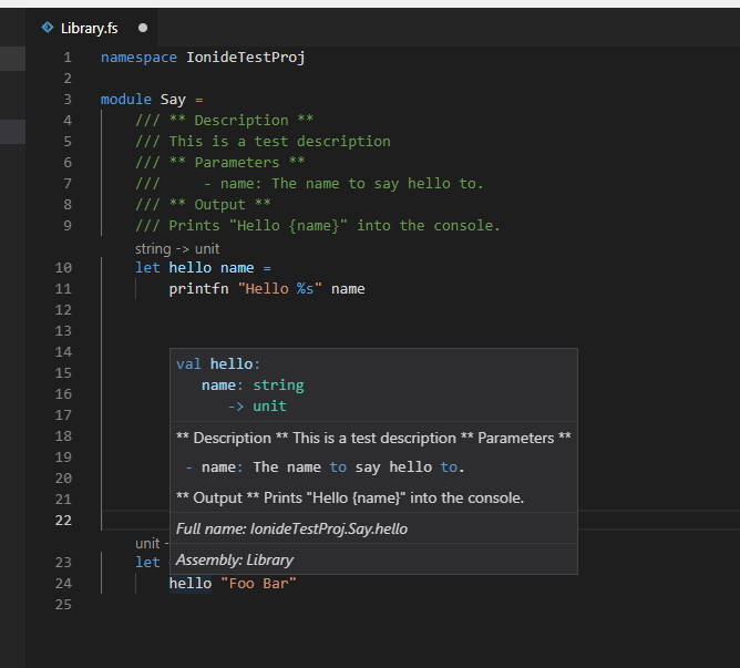 XML comments not formatted anymore · Issue #885 · ionide/ionide-vscode-fsharp · GitHub