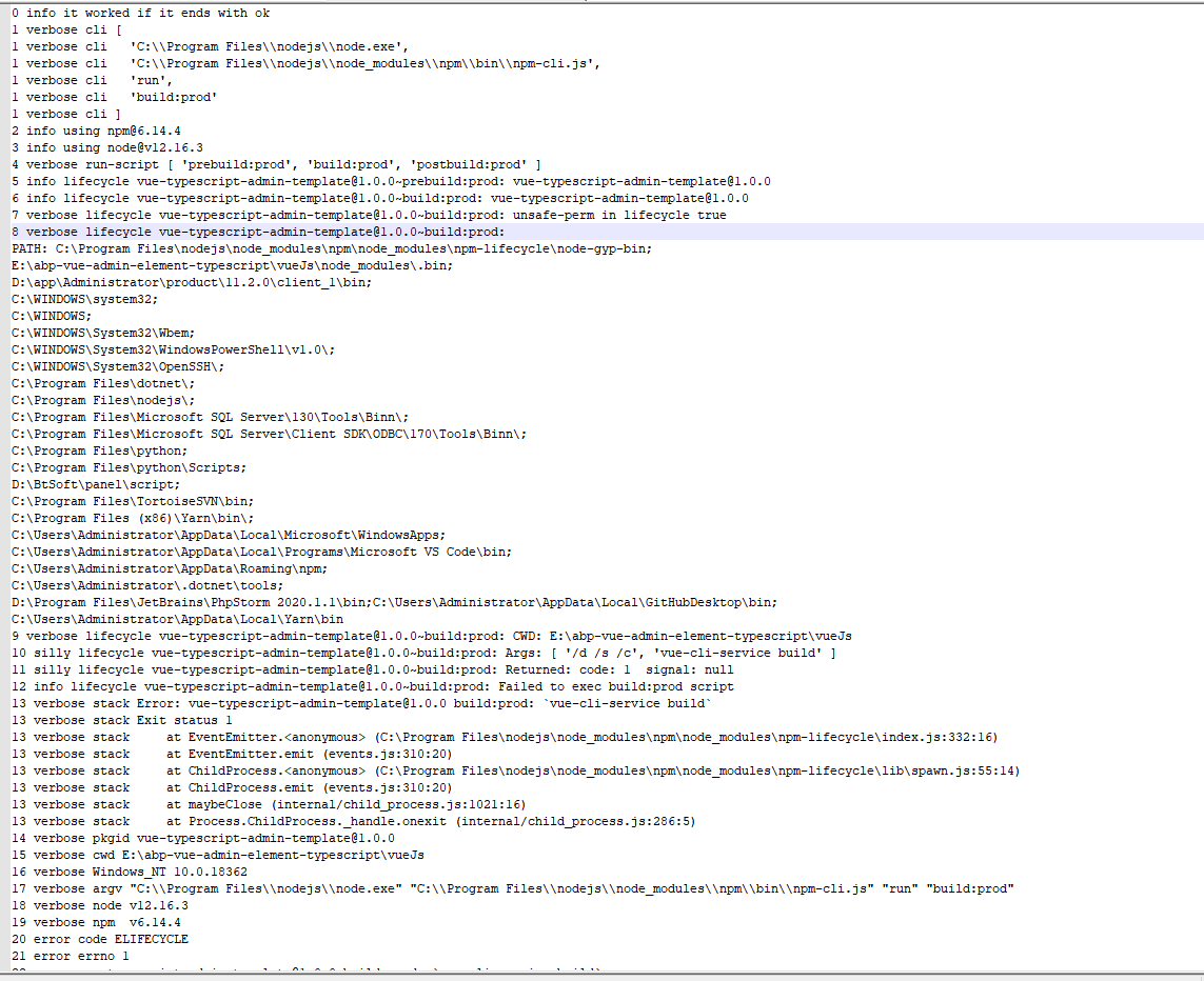 npm run build:prod报错 · Issue #53 · colinin/abp-next-admin · GitHub