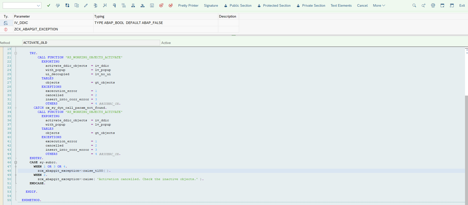 Pull Repo Error While Importing Object From The Db · Issue 729 · Abap2xlsxabap2xlsx