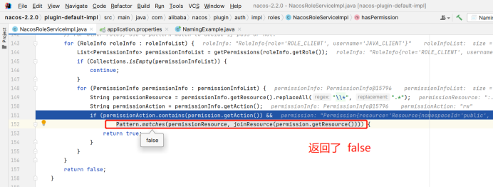 Nacos Client Is Unable To Register An Instance By Using Its Own Created Account · Issue 10365