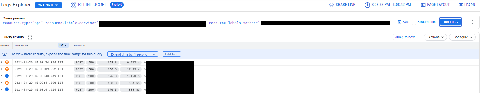 500 error returned from Cloud Run running "gcr.io/endpoints-release/endpoints-runtime-serverless ...