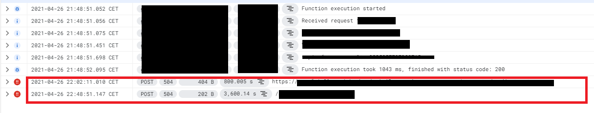 Cloud Run ESPv2 timed out even though Cloud function returned with 200 response · Issue #503 ...