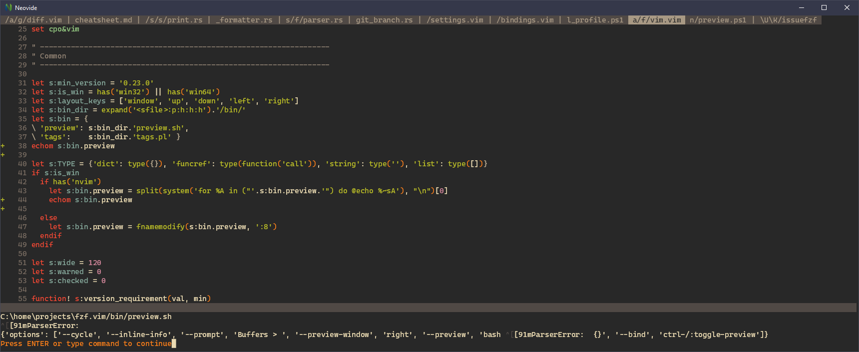 Preview Does Not Work On Ms Win Neither Wsl Or Git Bash · Issue 1212 · Junegunn Fzf Vim · Github