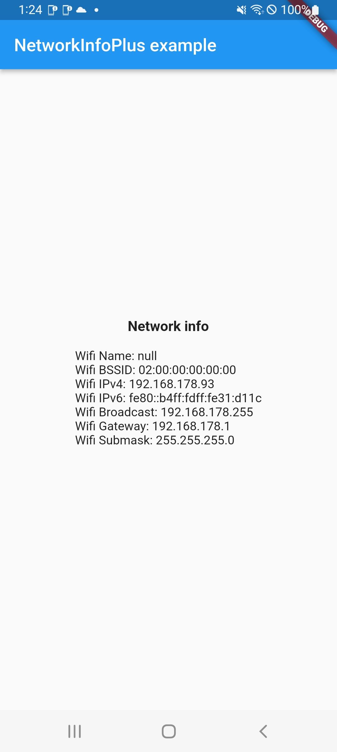 [Bug]: Wifi name is always null (also in example) · Issue #1232 · fluttercommunity/plus_plugins ...