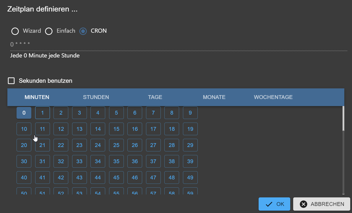 Scrollbar is missing in CRON configuration · Issue #844 · ioBroker/ioBroker.javascript · GitHub