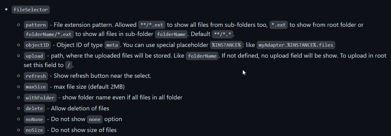 Add new "metafile" JSONComponent - select a file which has been uploaded via "Files" tab · Issue ...