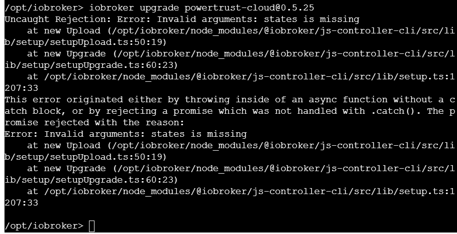 [v5.0] - upgrade does not work · Issue #2134 · ioBroker/ioBroker.js-controller · GitHub