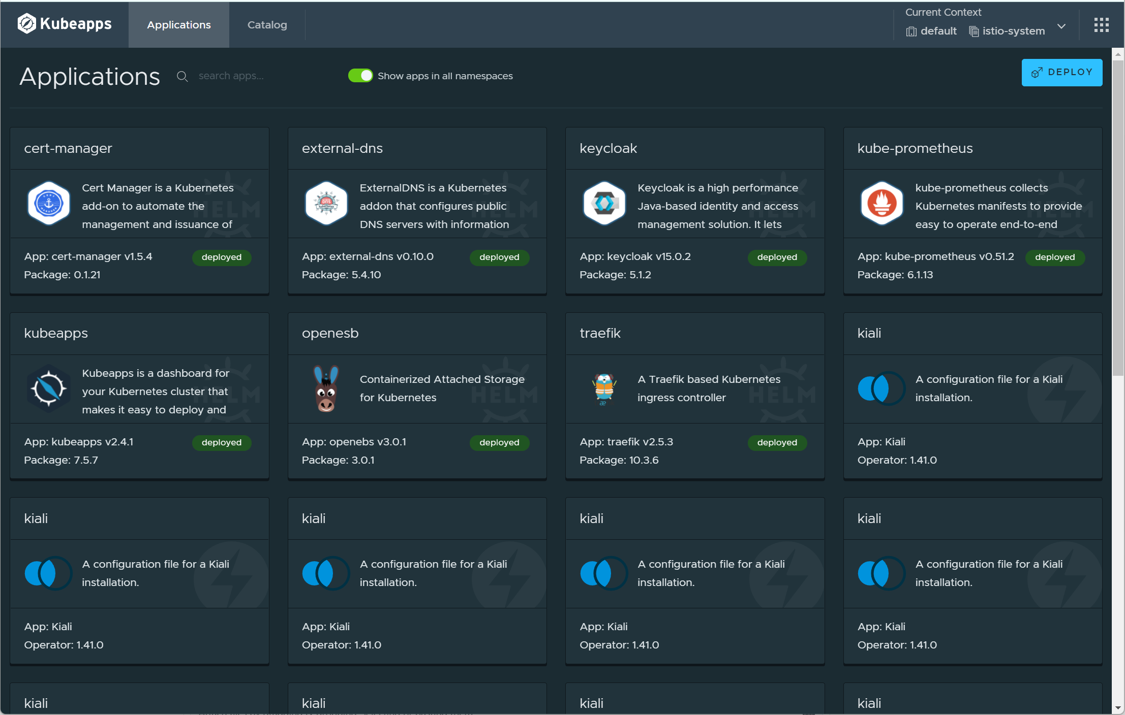 Dashboard shows multiple application for single operator · Issue #3574 · vmware-tanzu/kubeapps ...