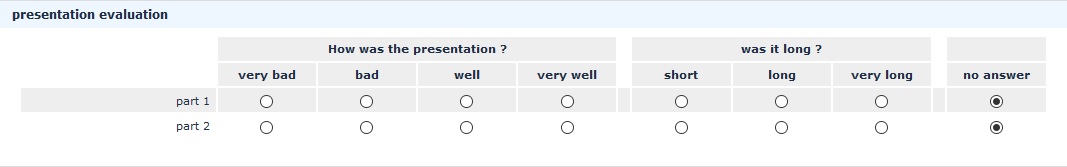 special matrix dropdown with radiogroup columns · Issue #1495 · surveyjs/survey-library · GitHub