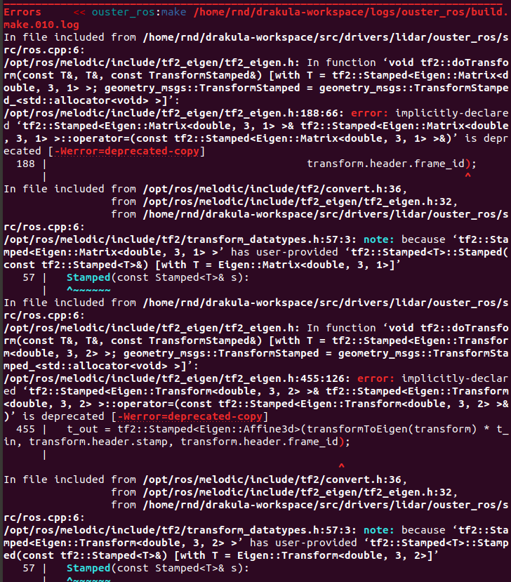 Build Problem · Issue 86 · Ouster Lidar Ouster Ros · Github