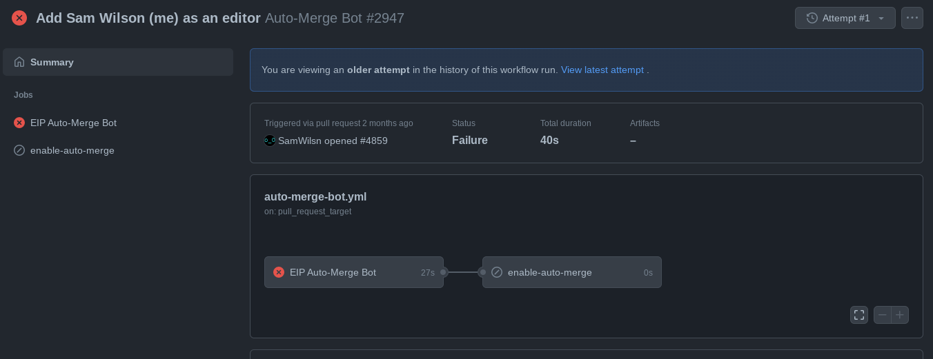 Updating workflow files should use stricter rules · Issue #79 · ethereum/EIP-Bot · GitHub