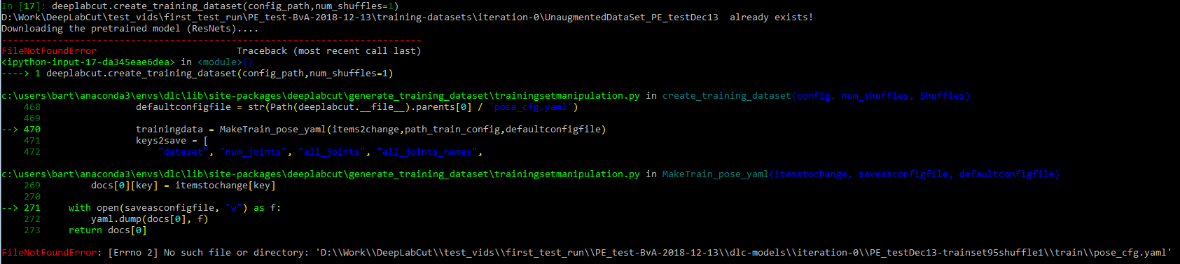 create_training_dataset - FileNotFound error (DOWNLOADING ResNet Weights windows) · Issue #150 ...