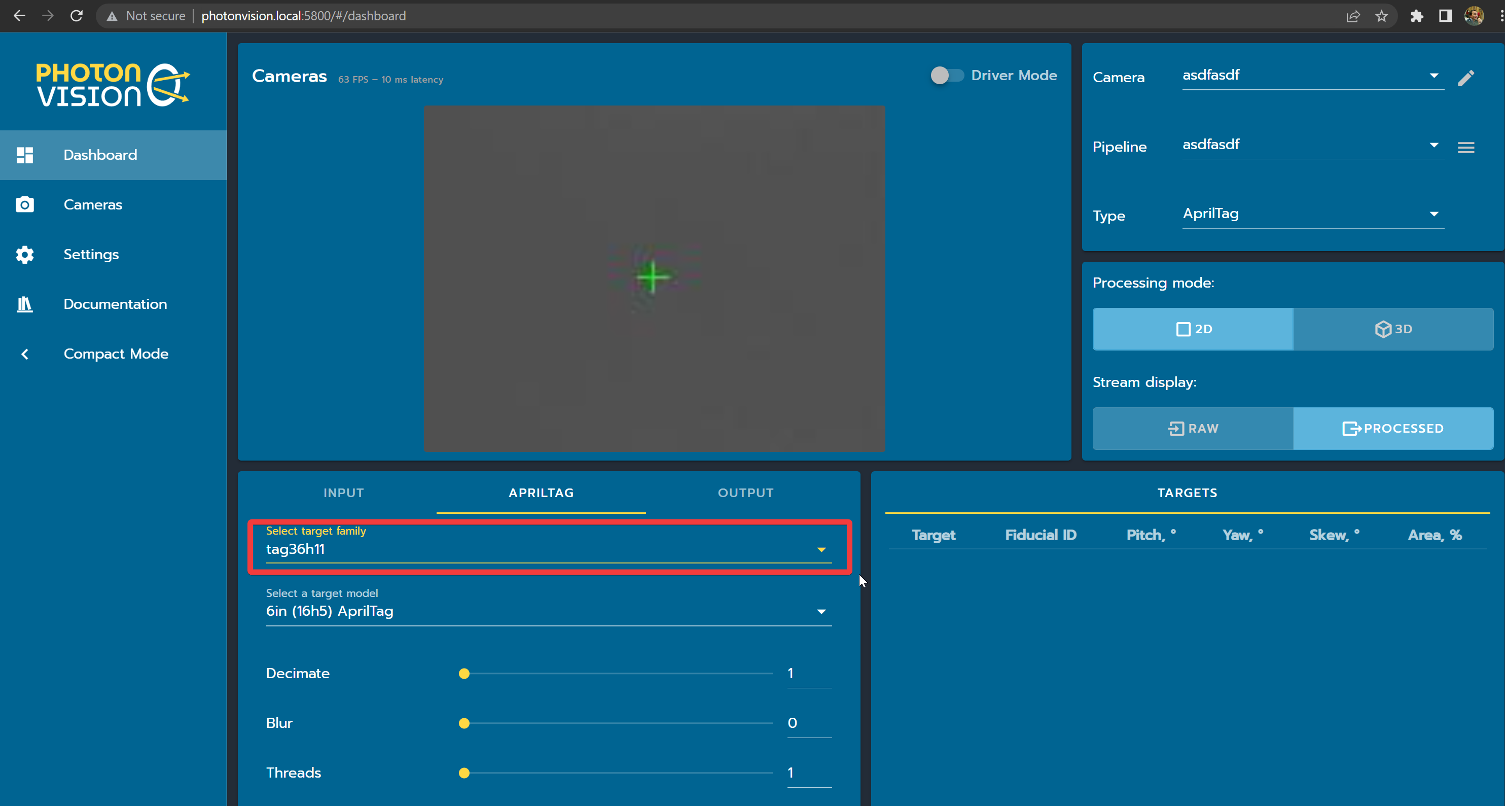 Change Default tag family to 16H11 & 16h11 size spec · Issue #604 · PhotonVision/photonvision ...