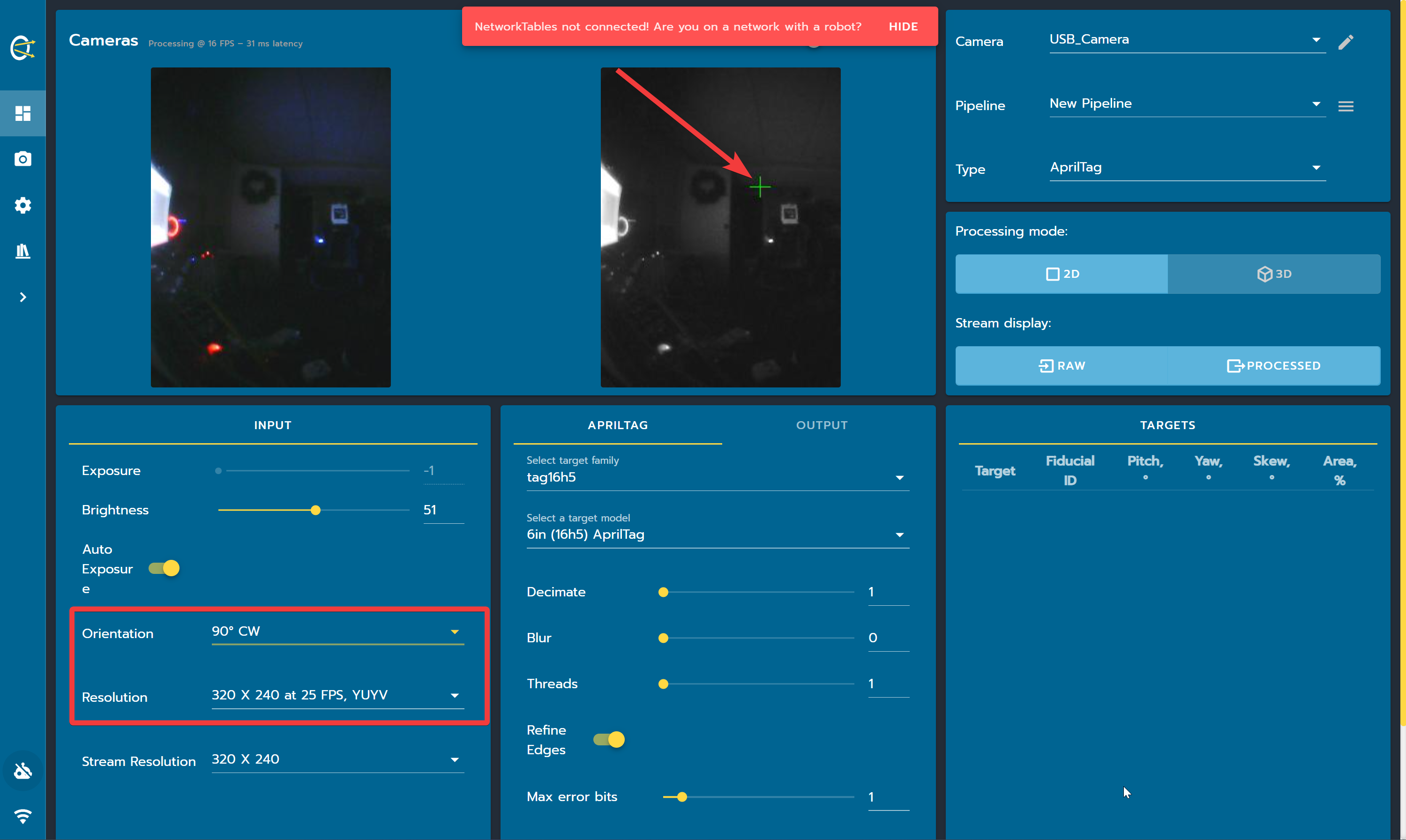 Crosshairs not centered in certain resolutions with 90 degree rotation · Issue #640 ...