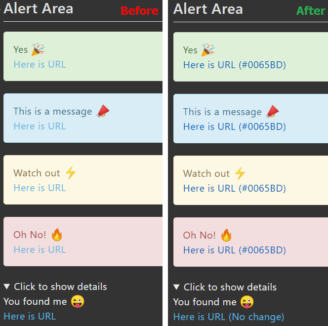 Contrast Ratio Is Low When Use Alert Area With Link In Dark Mode · Issue 1406 · Hackmdio Codimd