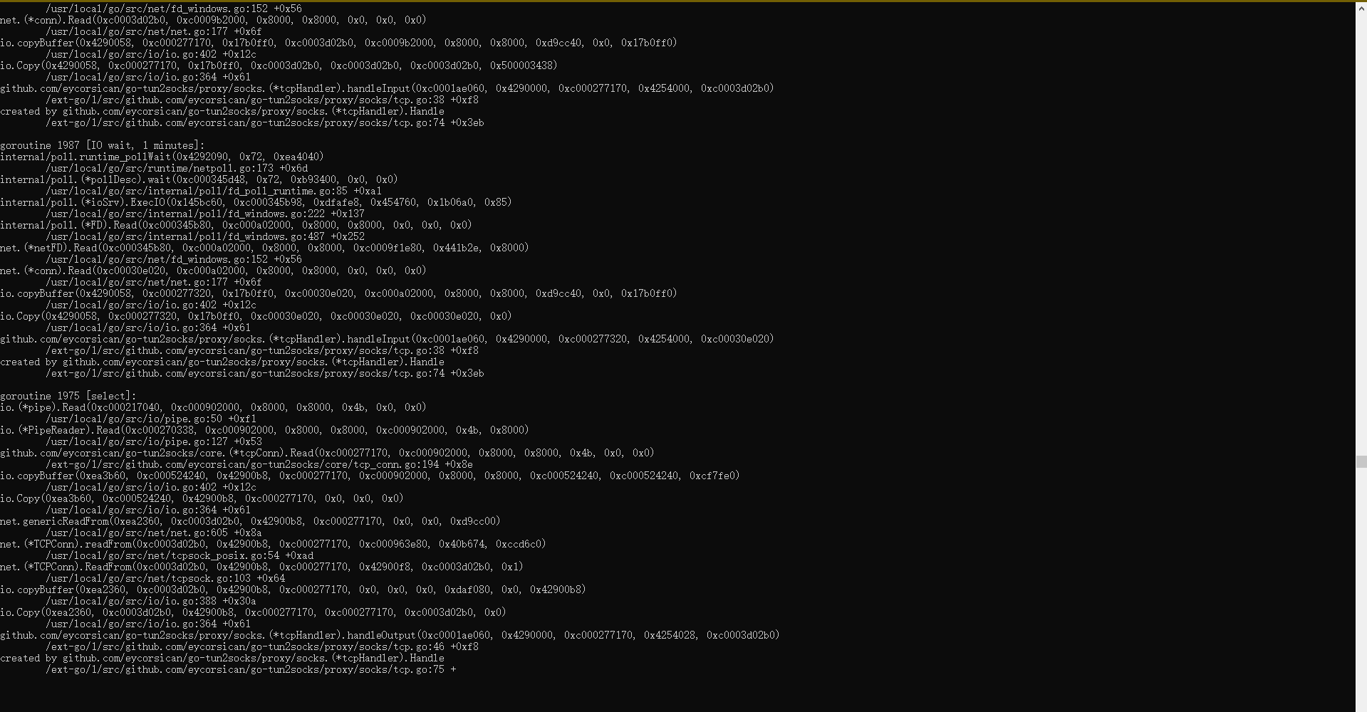 1.15.0版本运行崩溃 · Issue #88 · eycorsican/go-tun2socks · GitHub