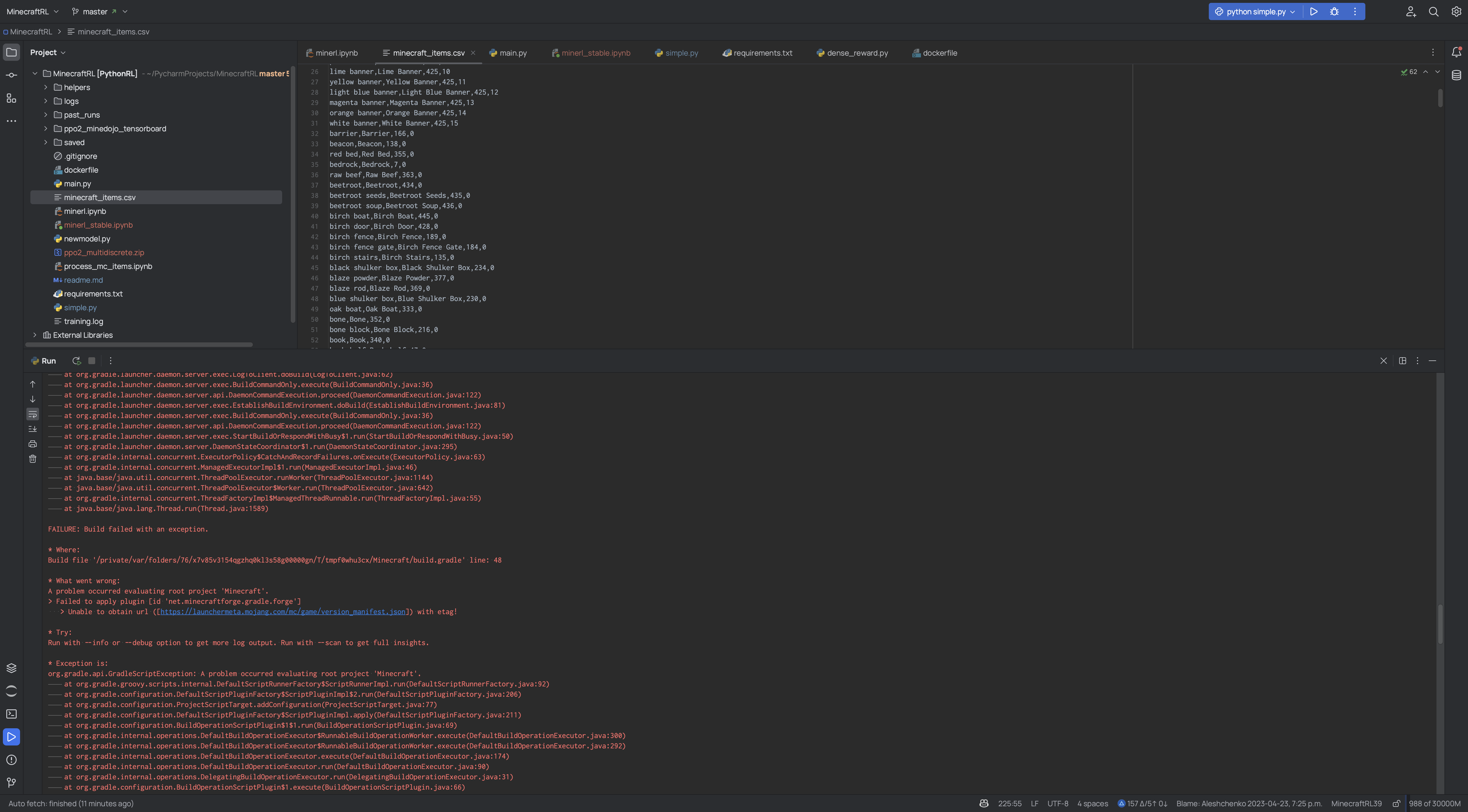Errors During Gradle Build (failed to obtain URL with etag...) · Issue #66 · MineDojo/MineDojo ...