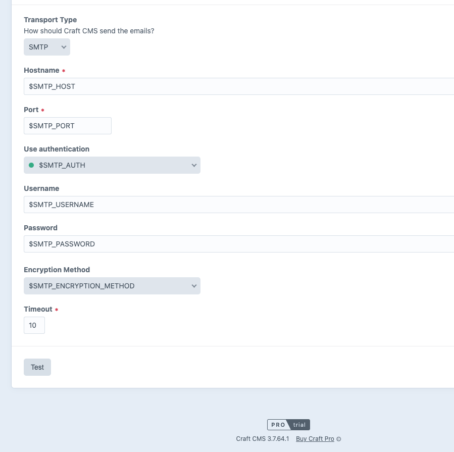 [4.3.3]: Update to Craft 4 Send email SSL routines:ssl3_get_record:wrong version number · Issue ...