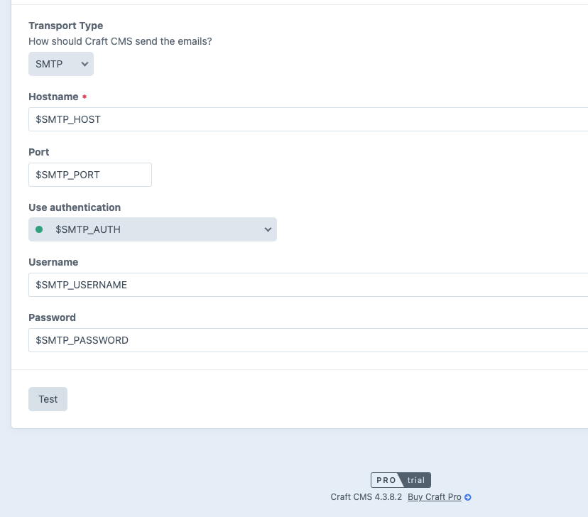 [4.3.3]: Update to Craft 4 Send email SSL routines:ssl3_get_record:wrong version number · Issue ...