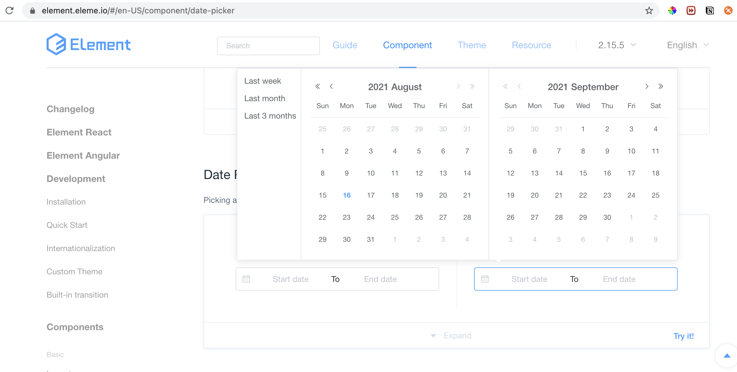 Predefine range date · Issue #2511 · flatpickr/flatpickr · GitHub