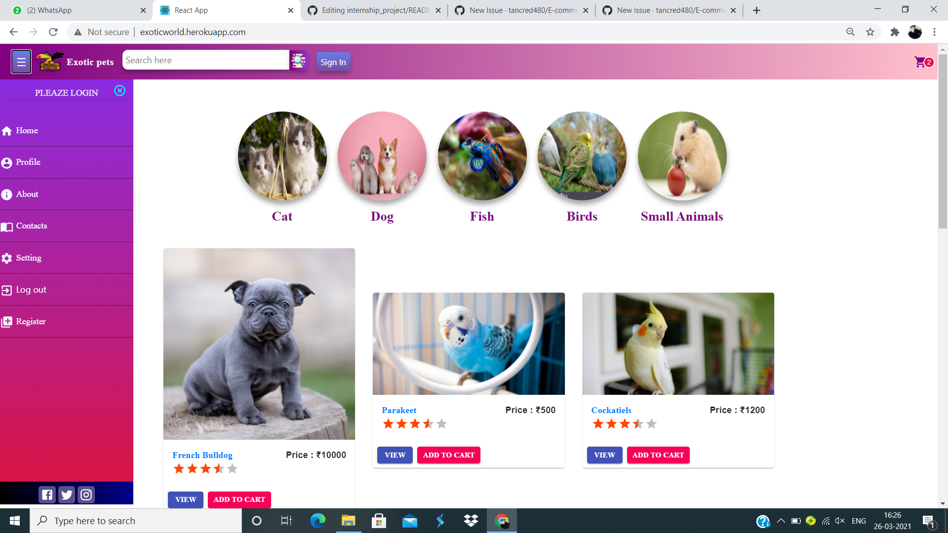 GitHub - tancred480/E-commerce_webite-petshop-