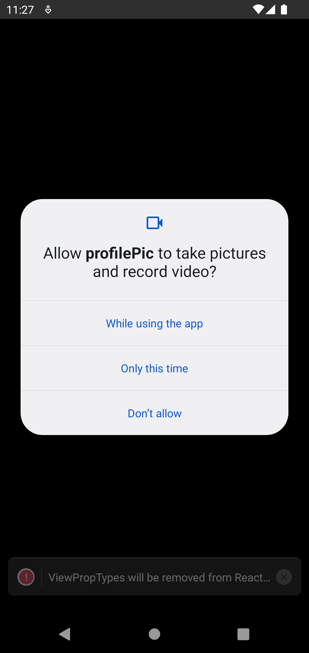 GitHub - ChetankumarSB/profilePic: React Native app for camera access
