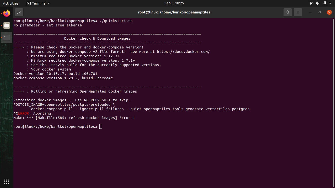Quickstart Sh Is Getting Stuck Not Generating Mbtiles · Issue 1417 · Openmaptiles Openmaptiles