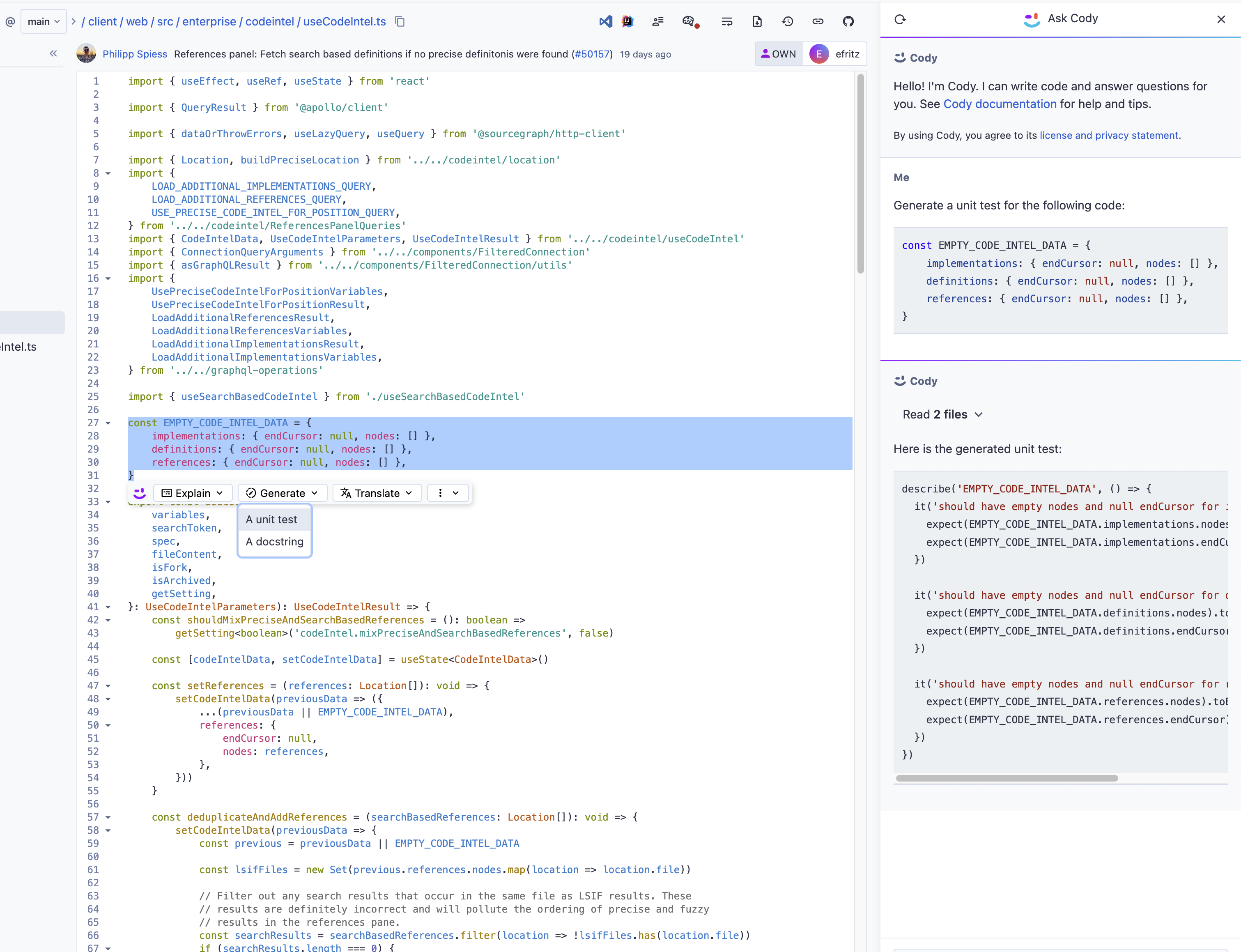 Implement The `editor` Interface And Map It To Codemirror To Get Currently Looked At File And