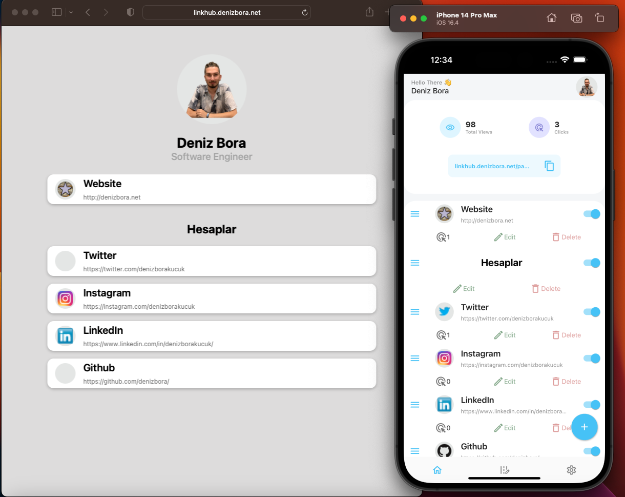 GitHub - denizbora/LinkHub: All your links, one convenient hub