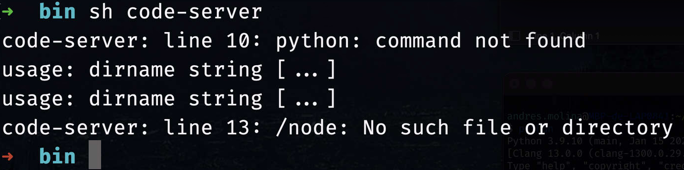 unable to configure server on macOS 12.3 due to python dependency ...