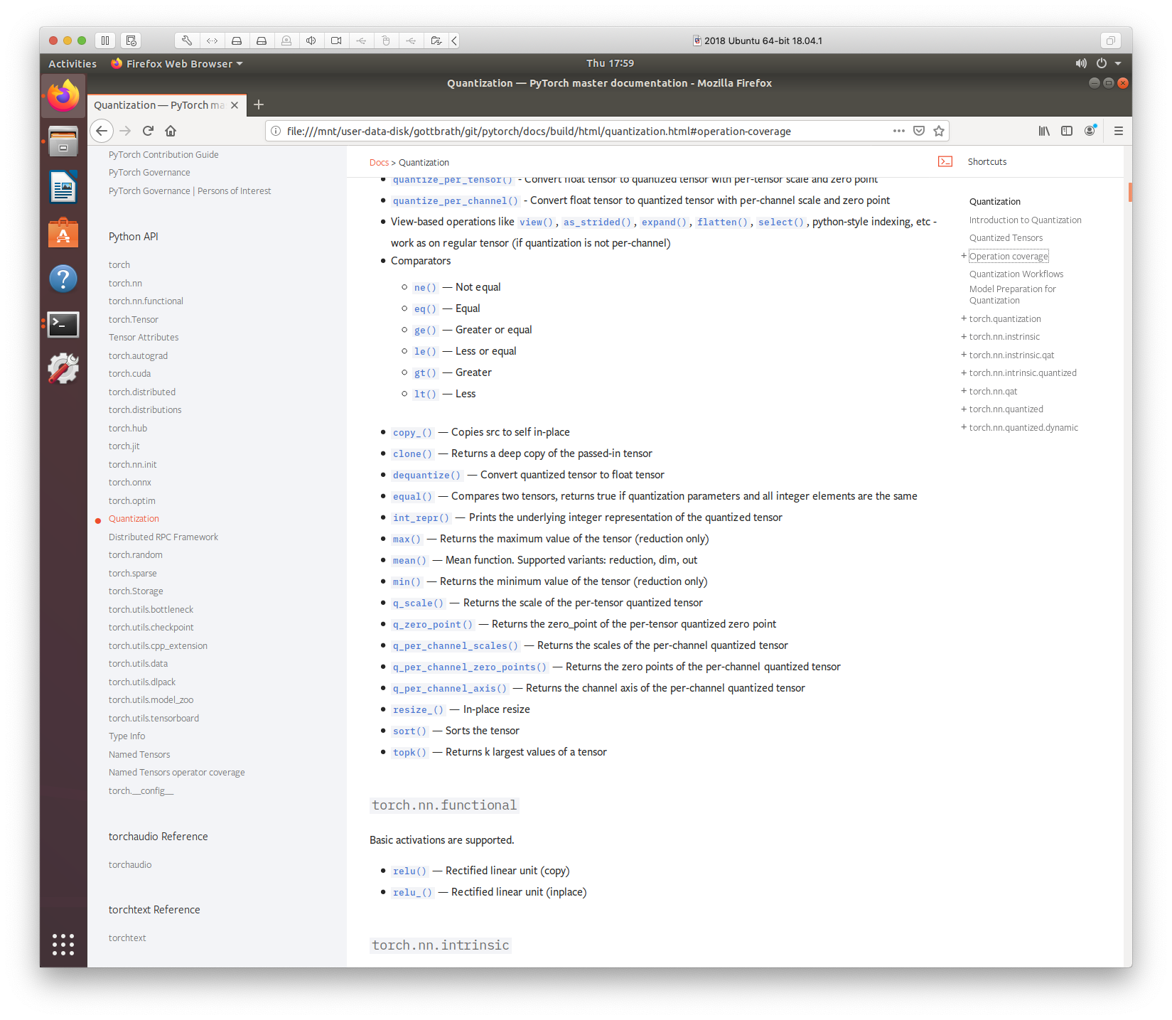 Some of the quantized functions lack documentation · Issue #27938 ...