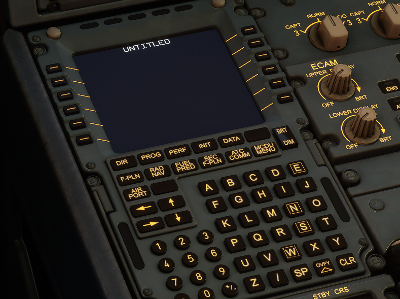 MCDU Displaying a black page with "UNTITLED" when adding SID to the ...