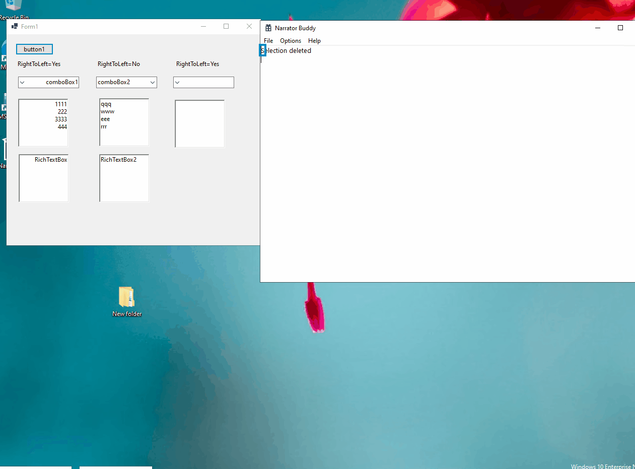 [Accessibility] Narrator rectangle can't focus on the entire context of RichTextBox control when ...