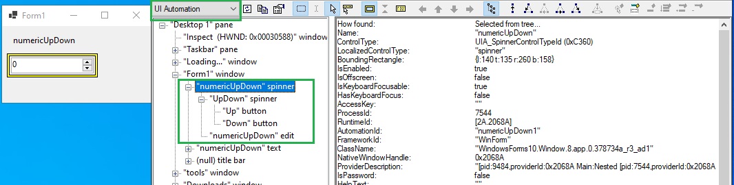 [Accessibility]Inspect: The MSAA structure of NumericUpdown ...