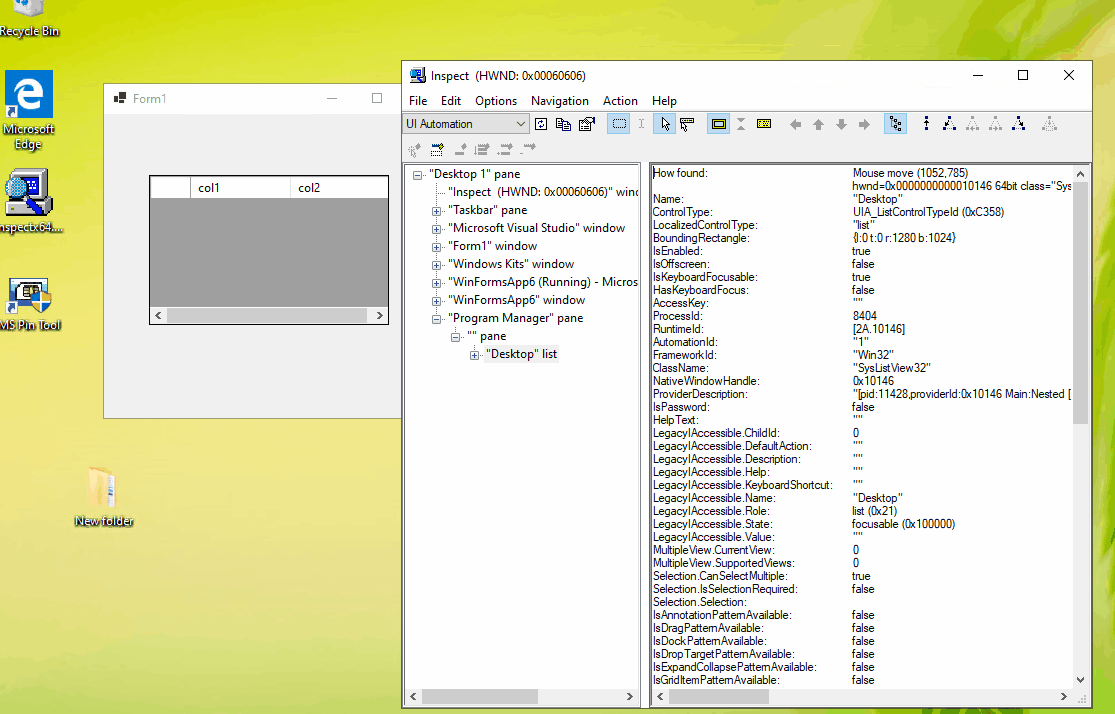 [Inspect]Inspect is crashing when moving cursor inside the DataGridView ...